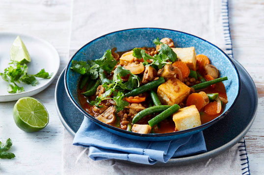 Lentil, tofu & bean red curry | CSIRO Total Wellbeing Diet