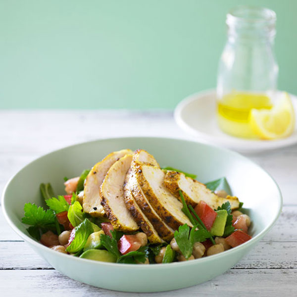 Healthy Greek-style chicken & chickpea salad | CSIRO Total Wellbeing Diet