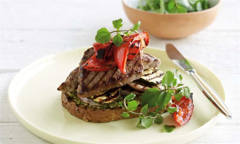 Minute steak sandwiches | CSIRO Total Wellbeing Diet