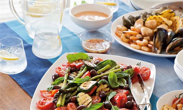 Grilled vegetable salad | CSIRO Total Wellbeing Diet