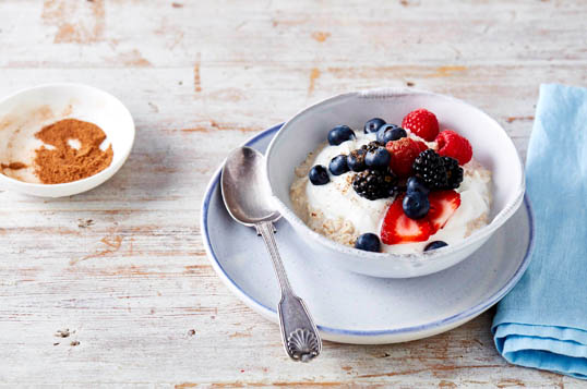 Pear and berry bircher muesli | CSIRO Total Wellbeing Diet
