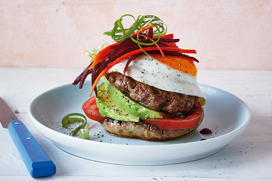 High-Protein Loaded Beef Burgers