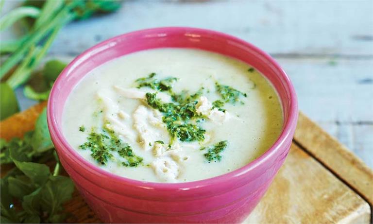 Creamy chicken and mushroom soup | CSIRO Total Wellbeing Diet